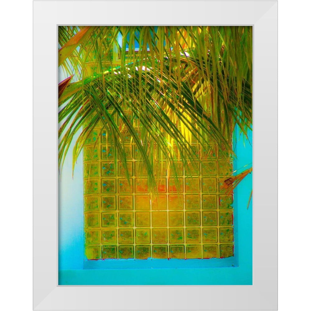 Bartola 12x14 White Modern Wood Framed Museum Art Print Titled - Blocks ...