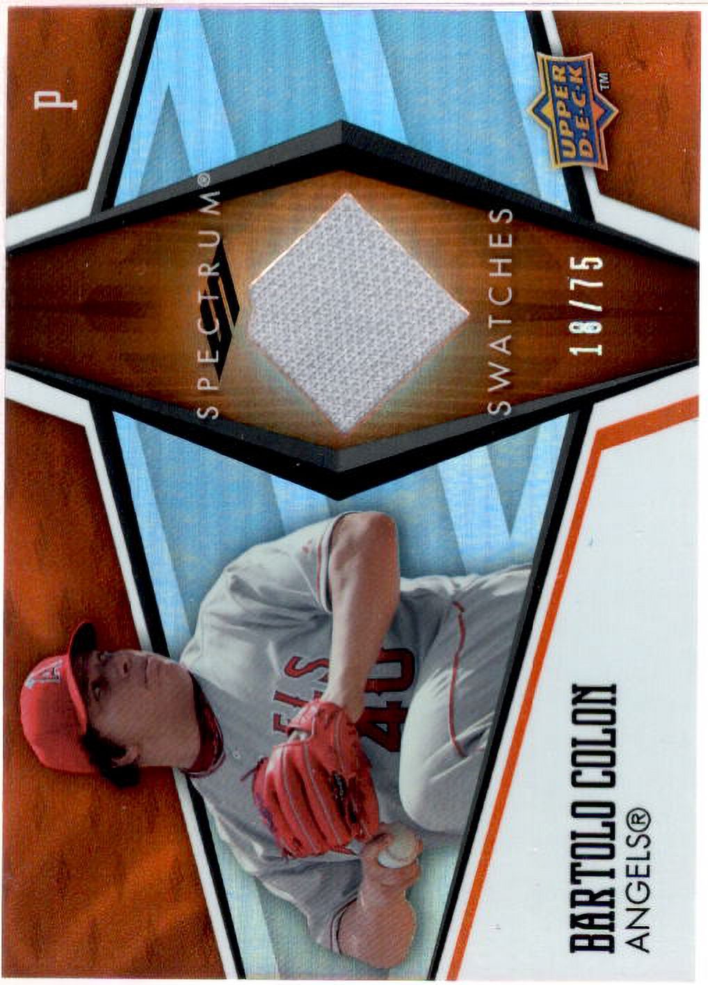 Bartolo Colon Card 2008 Upper Deck Spectrum Spectrum Swatches Orange # ...