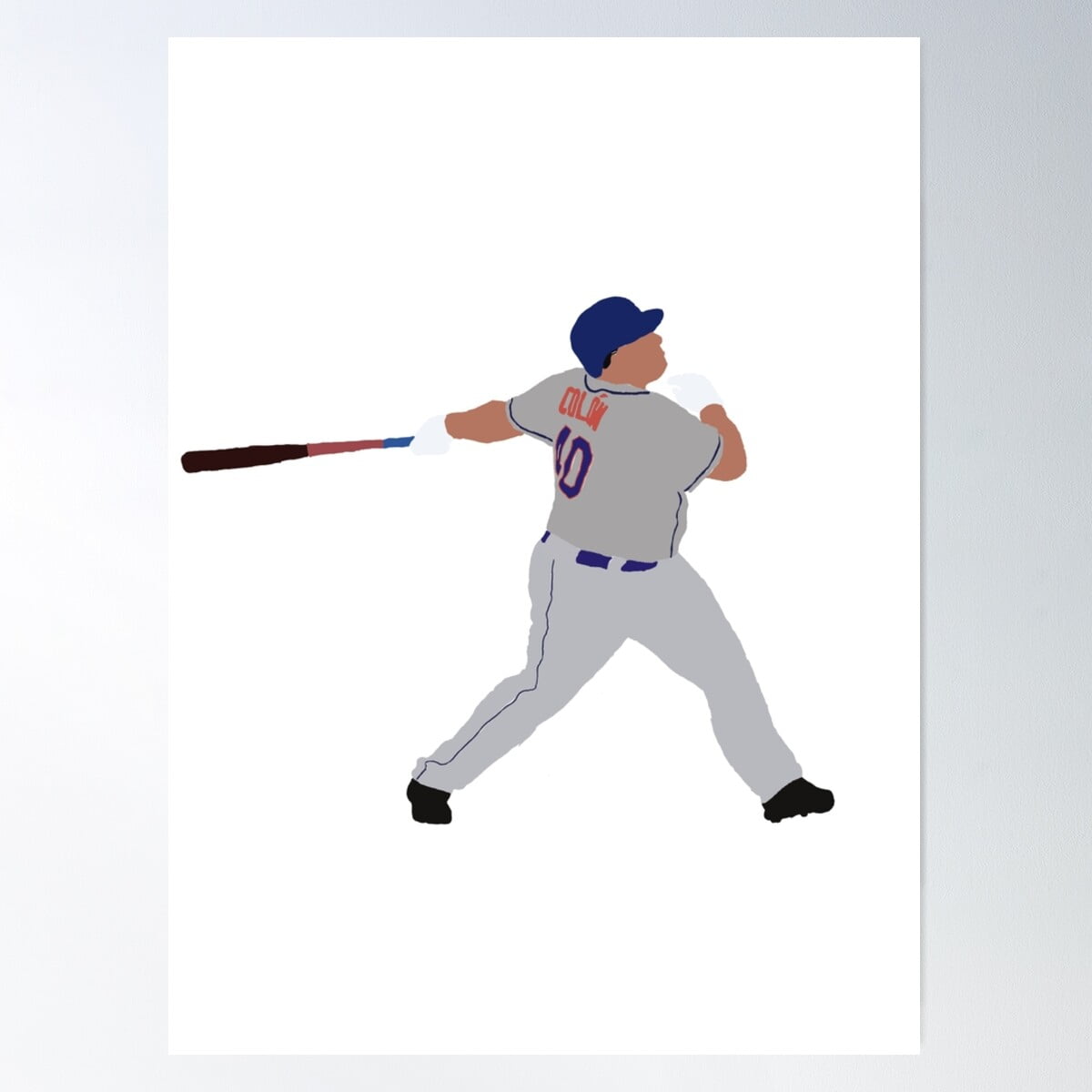 Bartolo Colon Homerun Poster Wall Art, Modern Wall Decor For Living ...