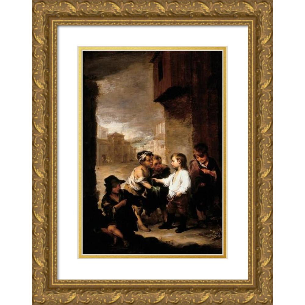 Bartolomé Estebán Murillo 17x24 Gold Ornate Framed and Double Matted Museum Art Print Titled ...