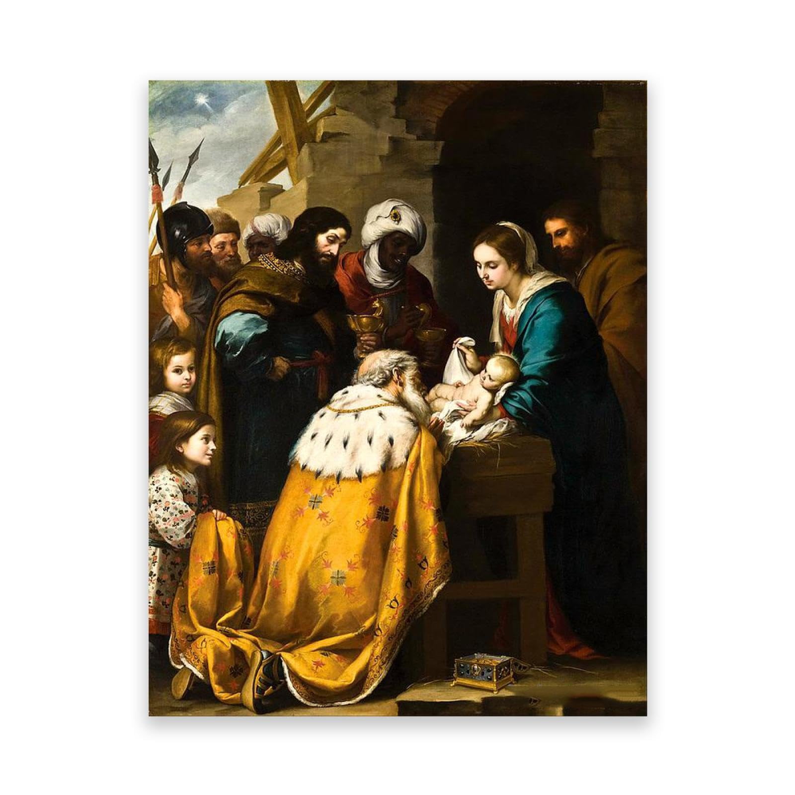 Bartolomé Esteban Murillo Poster and Print on Canvas- Adoration- Famous ...