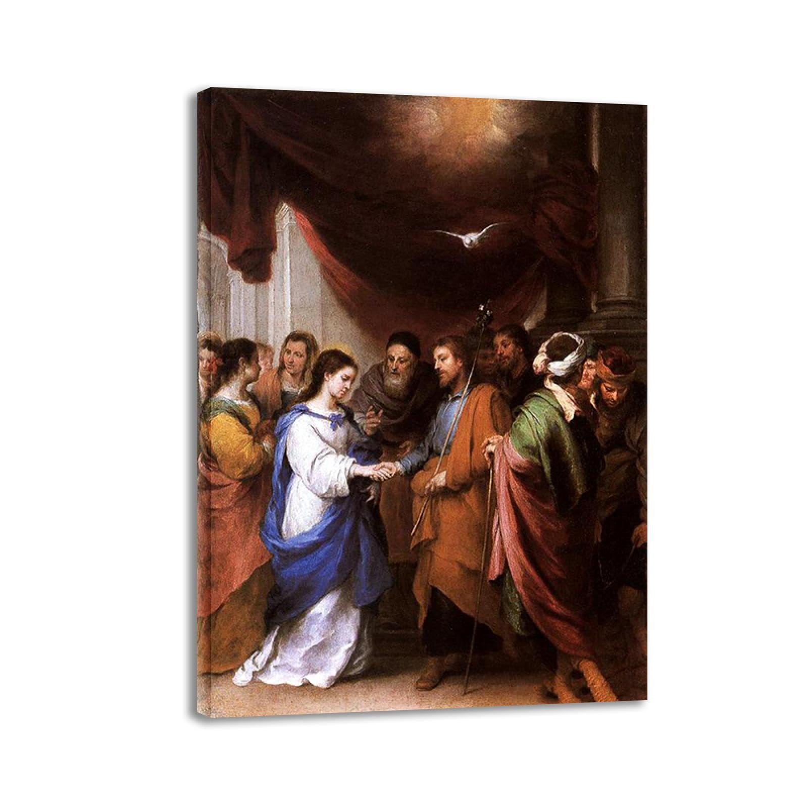Bartolomé Esteban Murillo Poster and Print on Canvas- Marriage- Famous ...