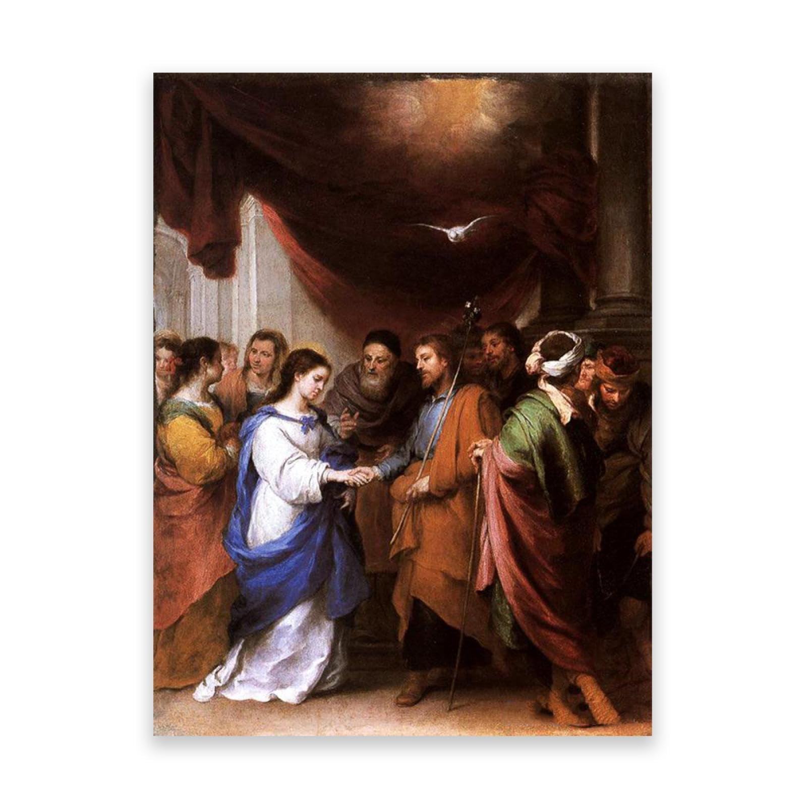 Bartolomé Esteban Murillo Poster and Print on Canvas- Marriage- Famous ...