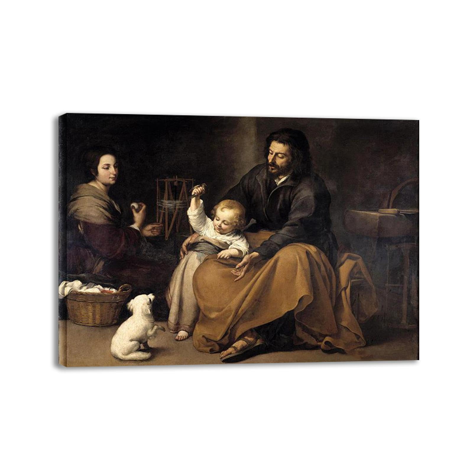 Bartolomé Esteban Murillo Poster and Print on Canvas- The Holy Family ...