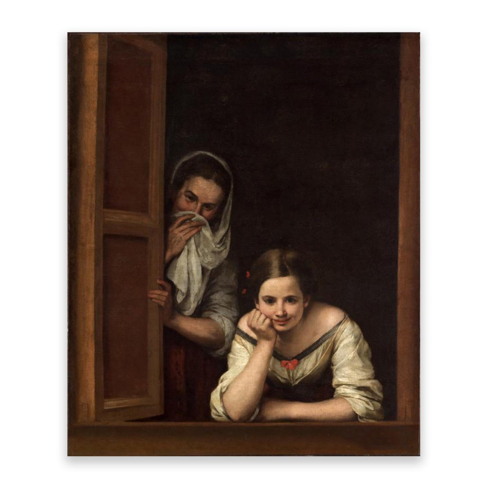 Bartolomé Esteban Murillo Poster and Print on Canvas- Two Women- Famous ...