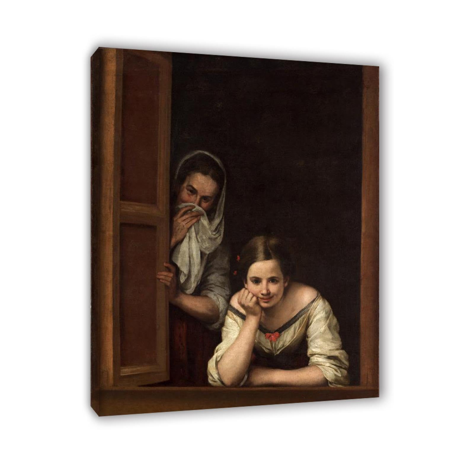 Bartolomé Esteban Murillo Poster and Print on Canvas- Two Women- Famous ...