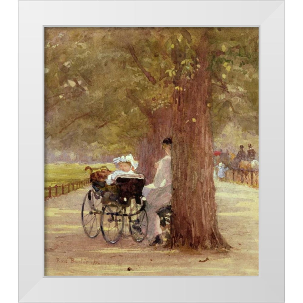 Bartom, Rose Maynard 26x30 White Modern Wood Framed Museum Art Print ...