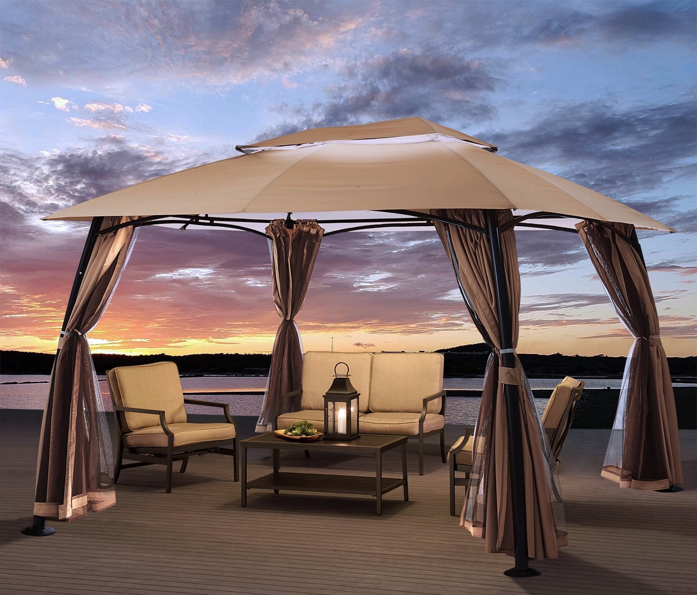 Free Shipping! Barton 10' x 13' ft Patio Gazebo Garden Fully Enclosed ...