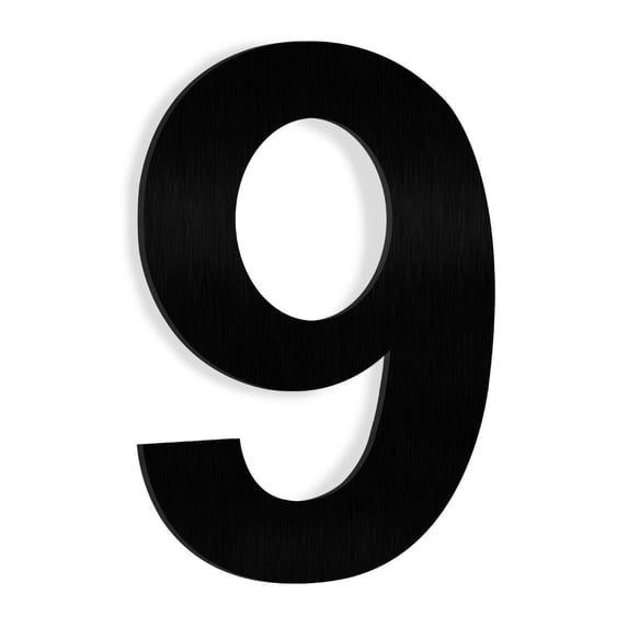 Barton 6 Inch Floating House Number "9" Stainless Steel Anti-Rust House ...