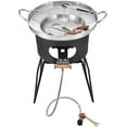 Barton 23" Concave Comal Propane Burner Stove Set 80,000 BTU, Disc ...