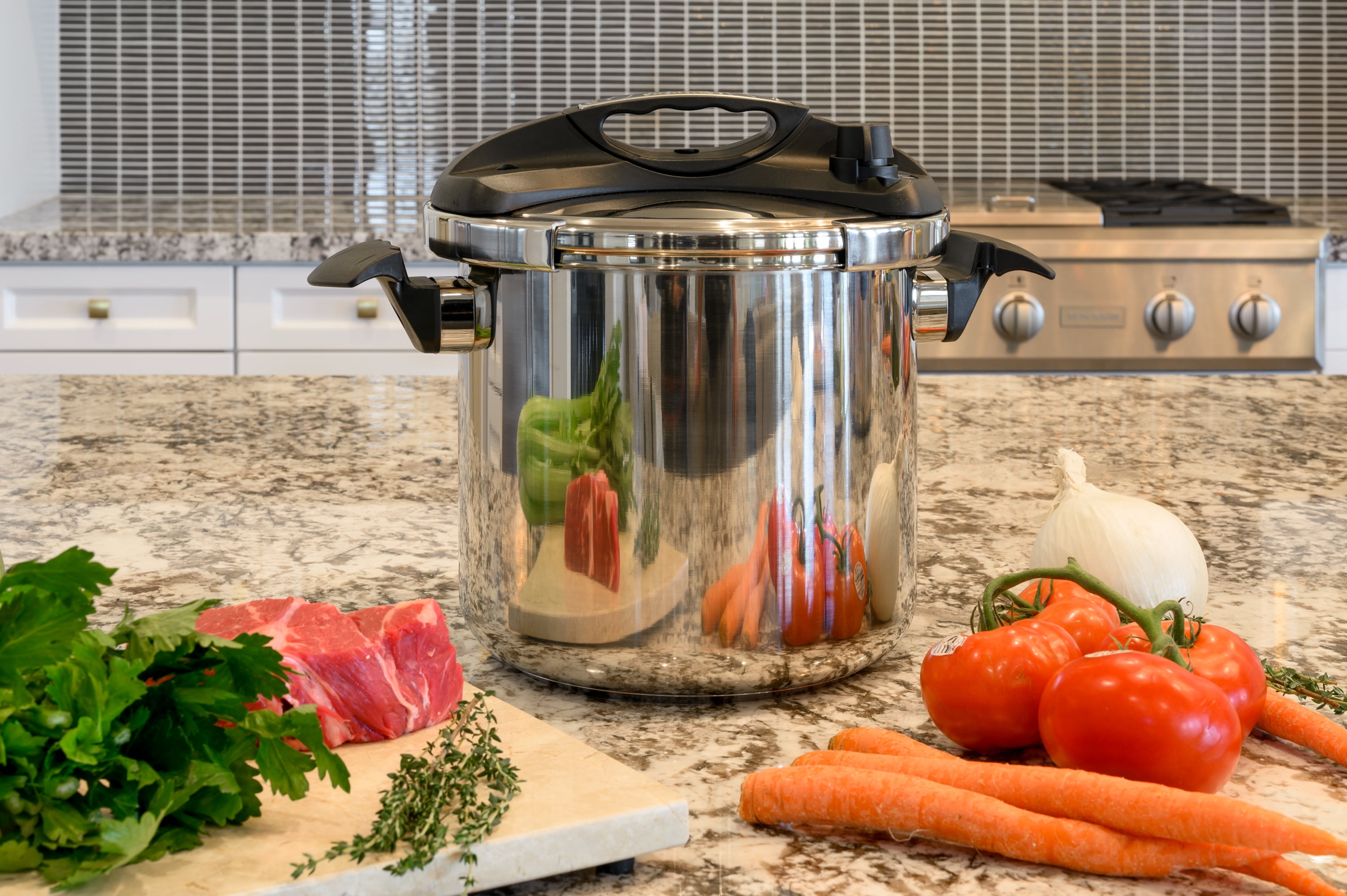 Barton 10.5 Quart Commercial Induction Pressure Cooker, 18/8 Stainless ...