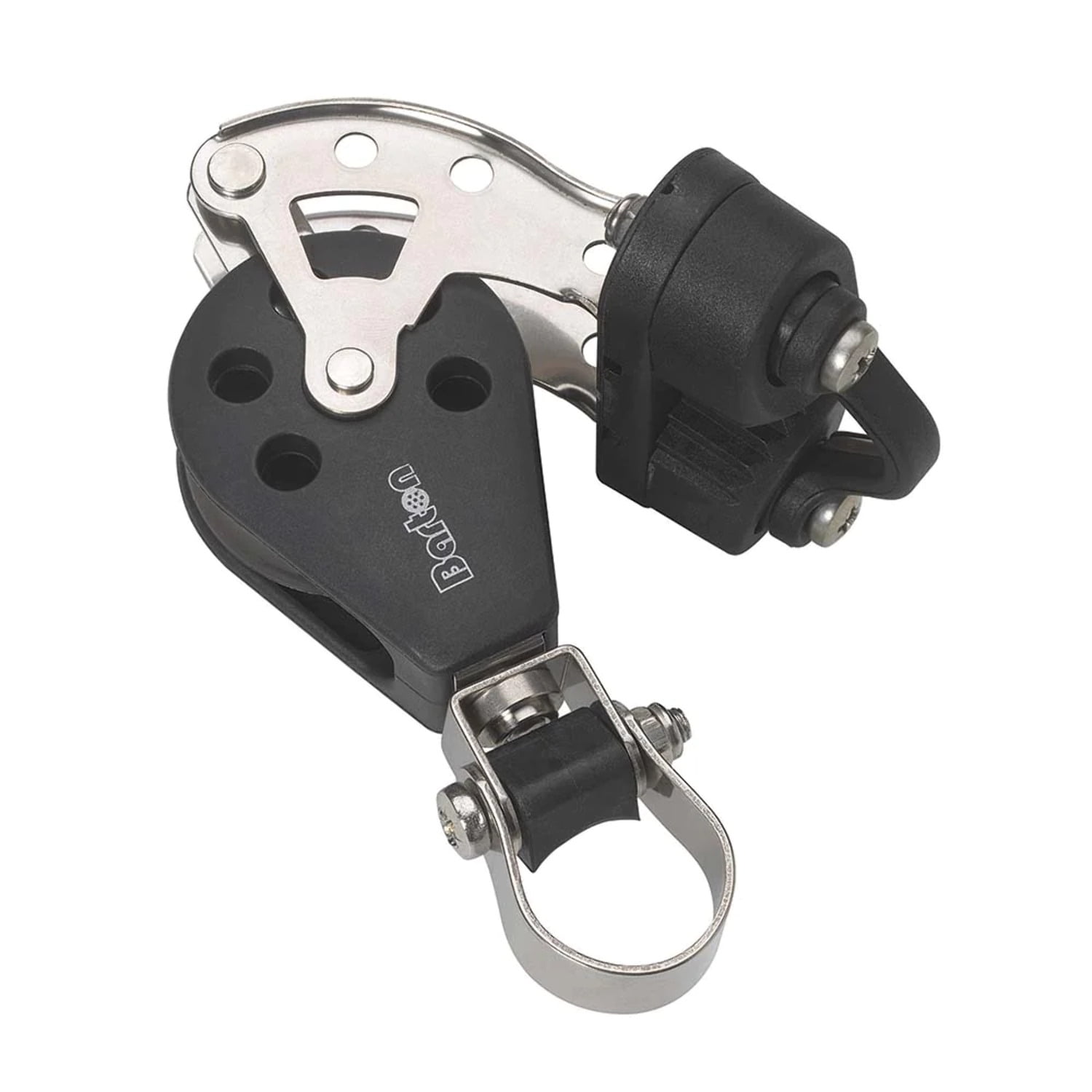 Barton Marine Size 3 Stanchion Lead Block - Single w/Becket Cam Cleat ...
