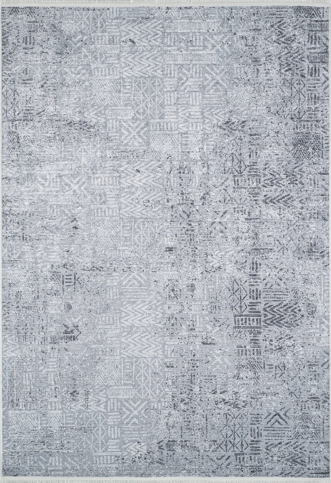 Bartoszyce Grey Modern Polyester Area Rugs for Living Room Washable ...