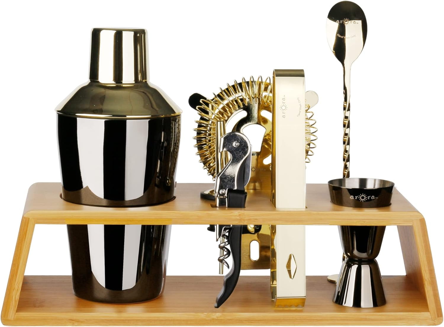 Barware Set - 6pc - Stainless Steel - Professional Bar Tools for Drink ...