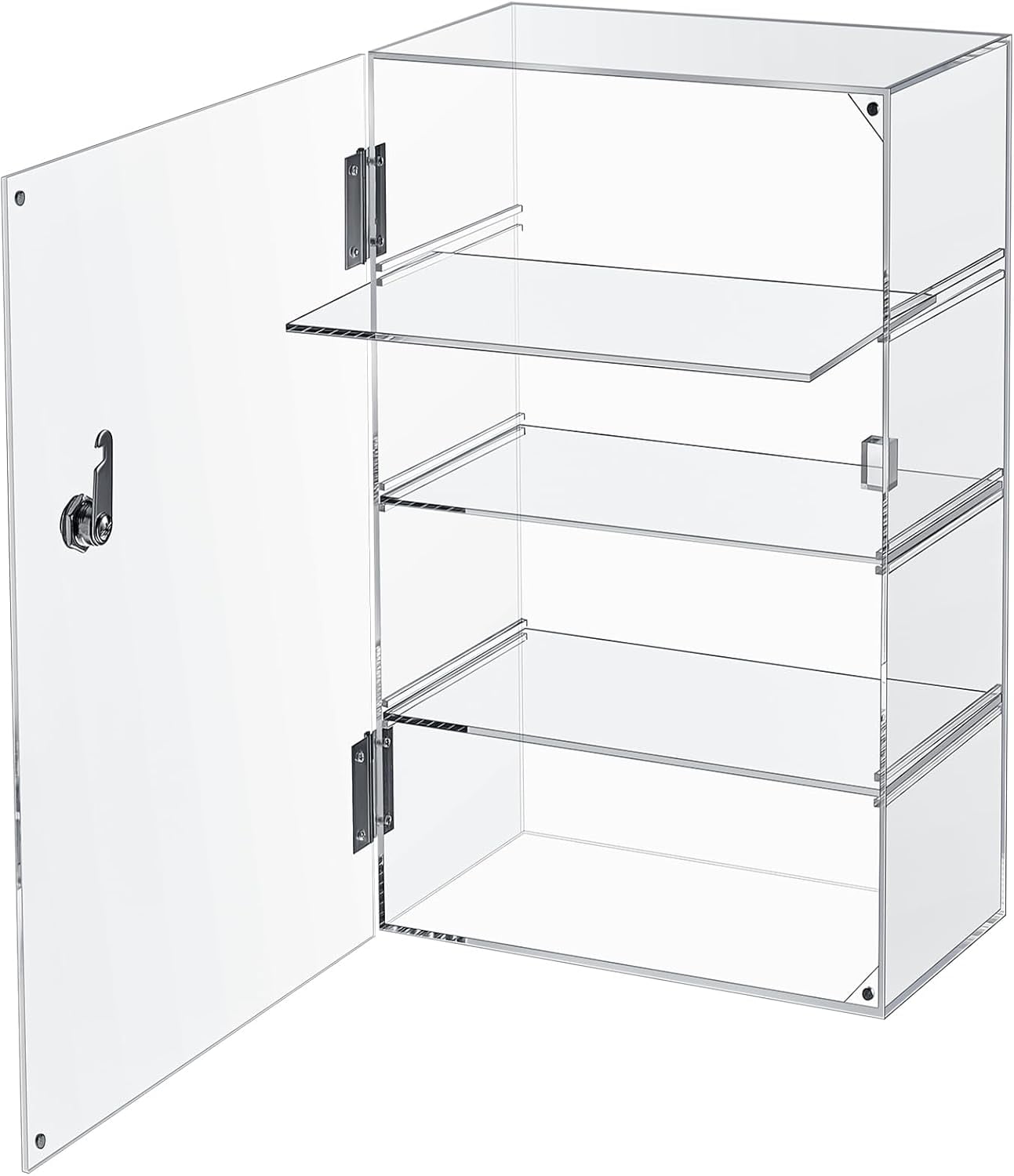 Barydat Acrylic Display Case with Lock Key Countertop Display Case ...
