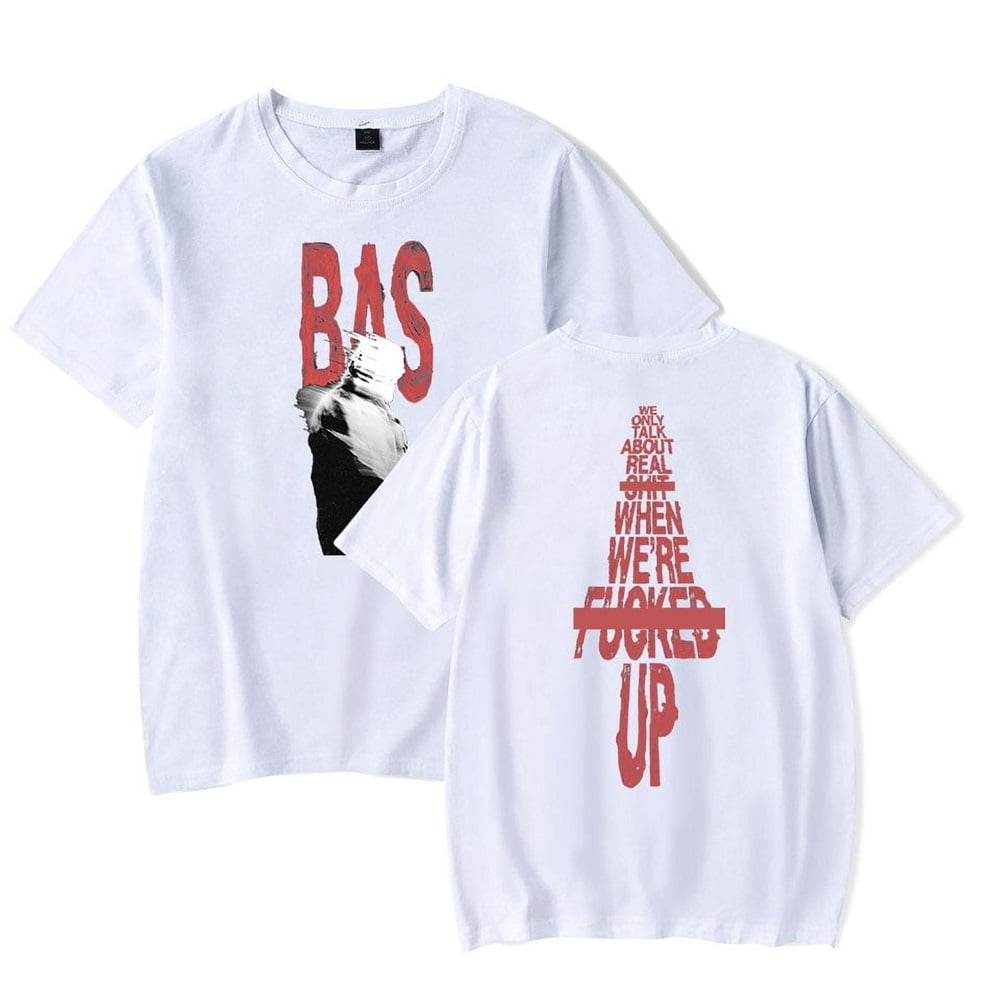 Bas Rapper T-shirt Cool Print Casual Short Sleeve Men And Women Summer ...
