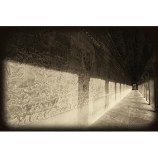 Bas-Reliefs of Hindu Myths At Angkor Wat Angkor Cambodia Poster Print ...