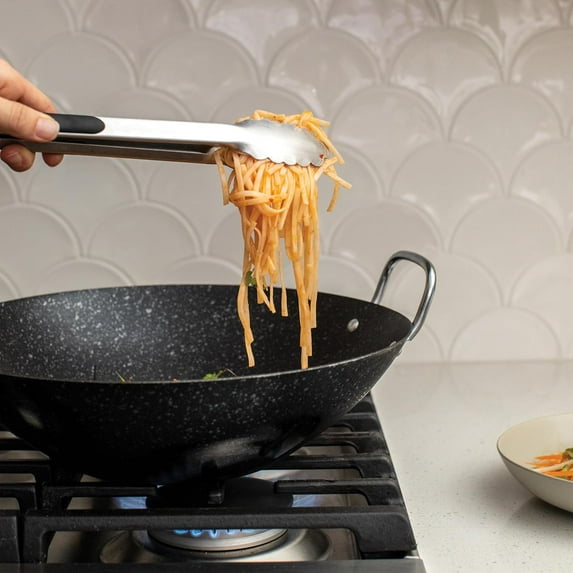 Basalt Aluminized Steel Spun Wok, 14-Inch, Ceramic Coating - Walmart.com