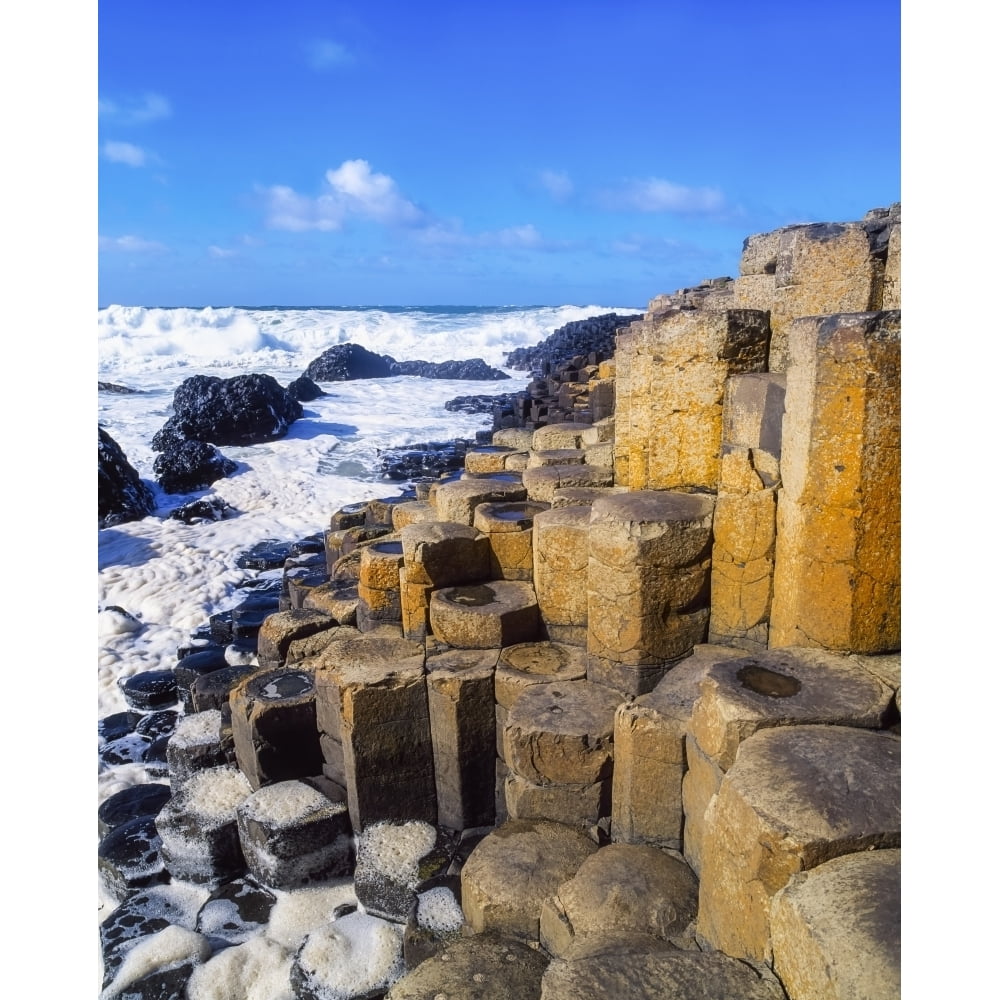 Basalt Hexagonal Columns The Giants Causeway Co Antrim Ireland by The ...