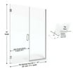 LessCare Ultra-E 59'' x 72'' Pivot Frameless Shower Door - Walmart.com