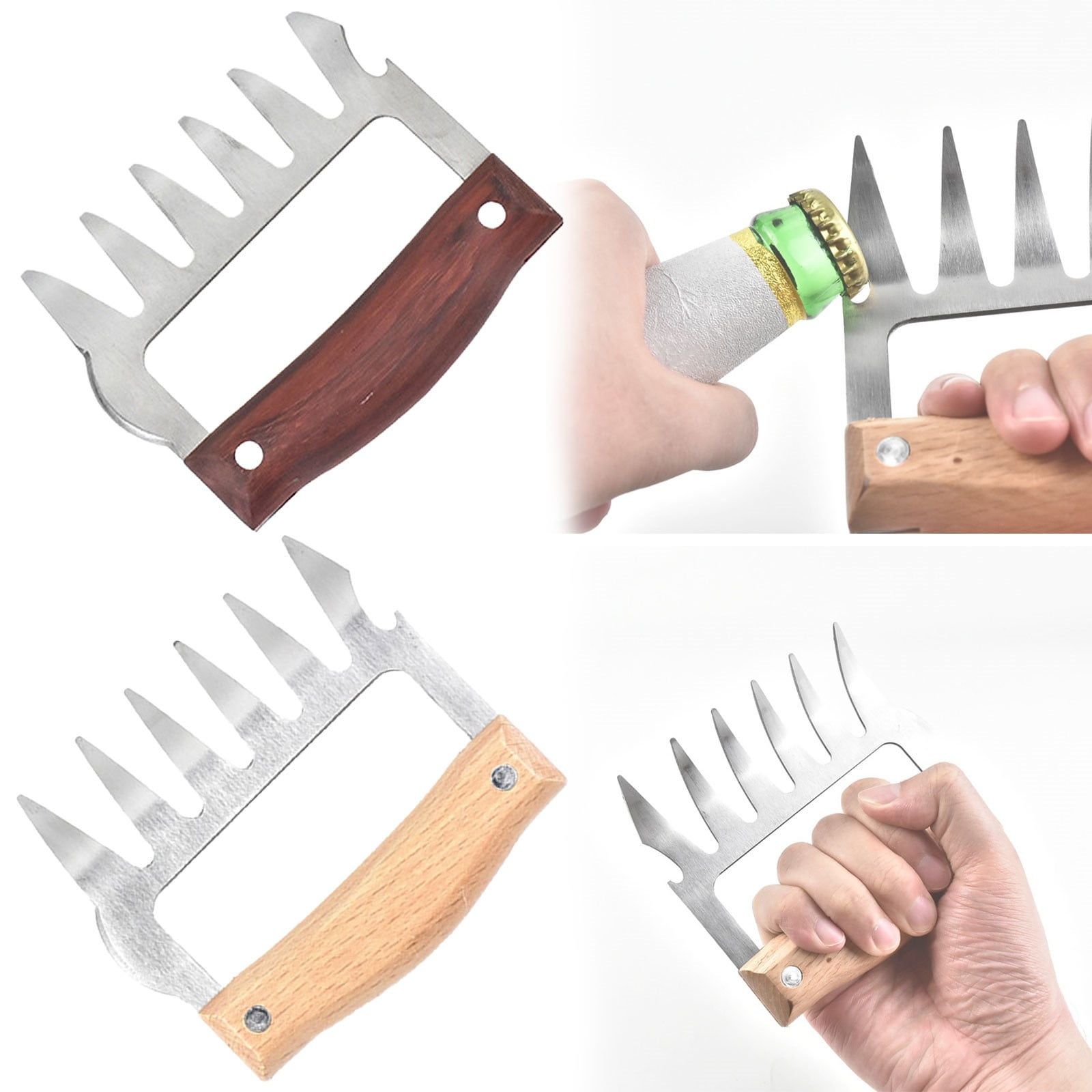 Basdi Meat Shredder, Stainless Meat Shredder - Bbq Pulled Pork and ...