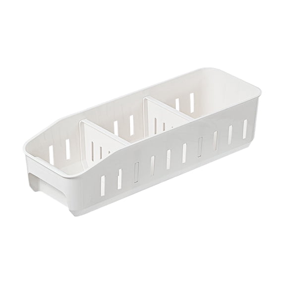 Basdi Refrigerator Storage Box - 3 Compartment Divided Organizer with ...