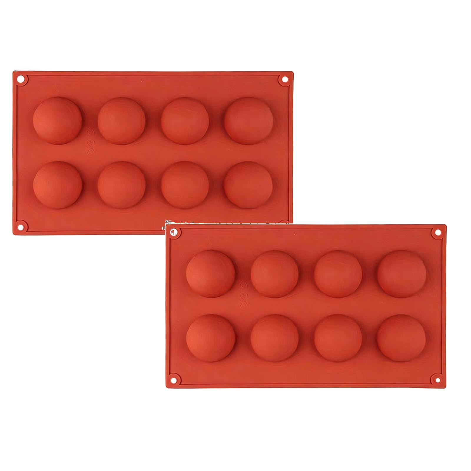 Basdi Small Cavity Half Sphere Silicone Mold (2-Pack) - 6-Cell Non ...