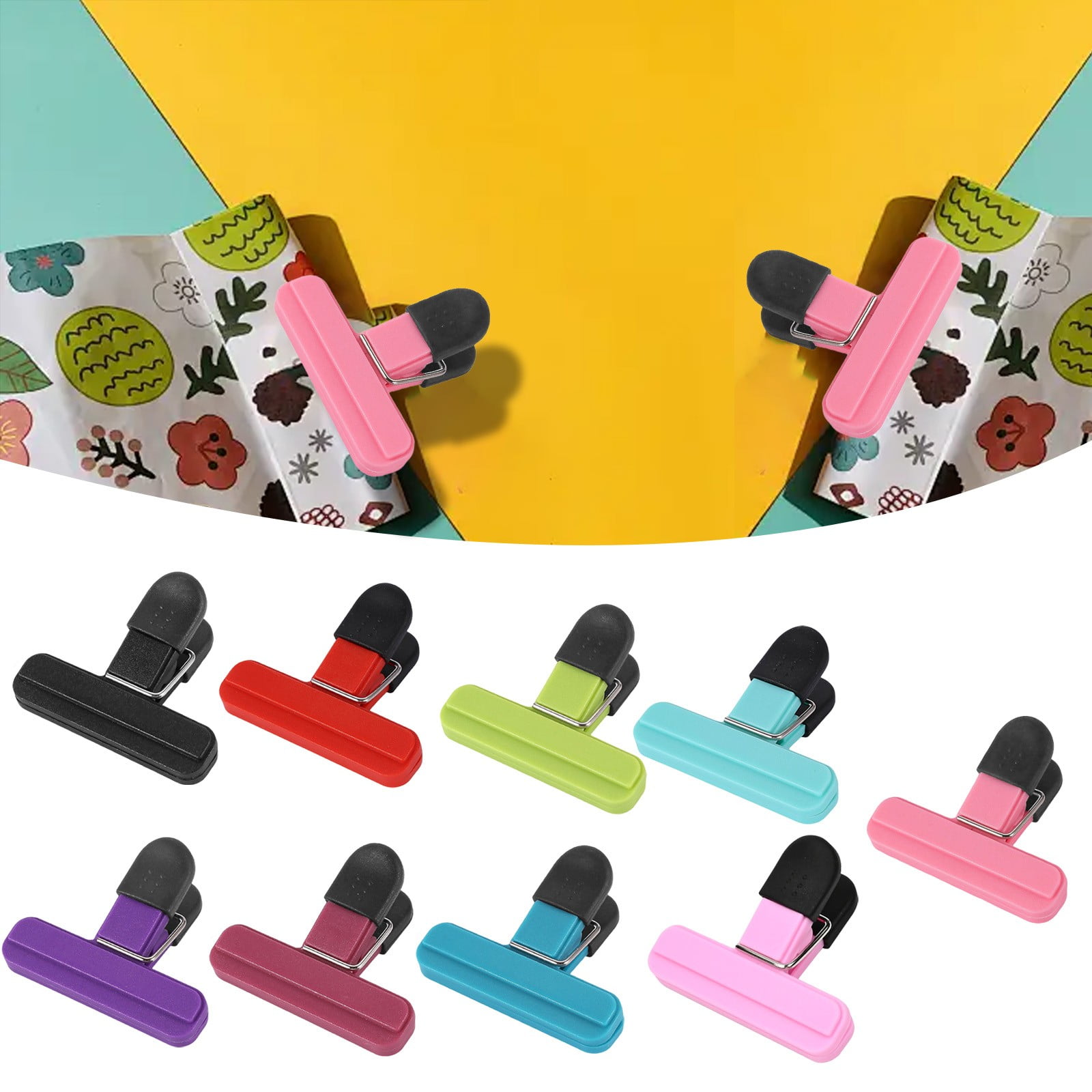Basdi Snack Bag Clips, Plastic Sealing Clip Set - Small Snack Bag ...