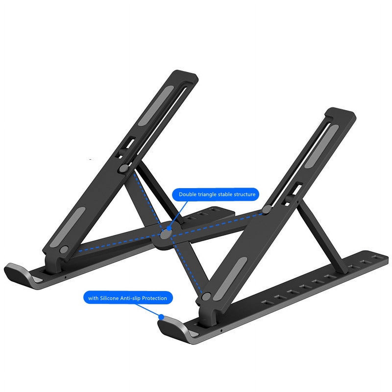 Base 360° Rotating Laptop Stand Height Adjustable with Stretchable ...