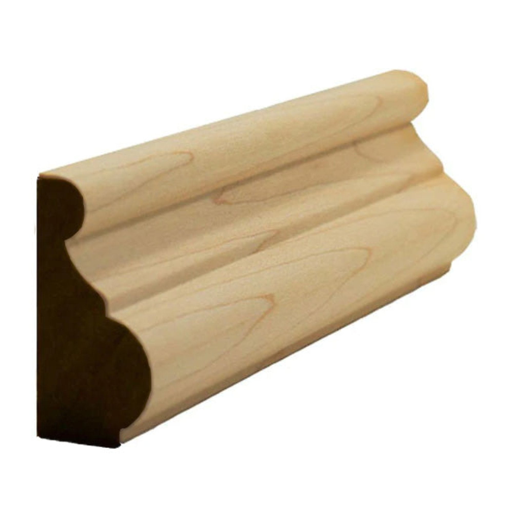 EWBC13 Traditional 1-3/8" Tall x 11/16" Base Cap Moulding. Unfinished ...