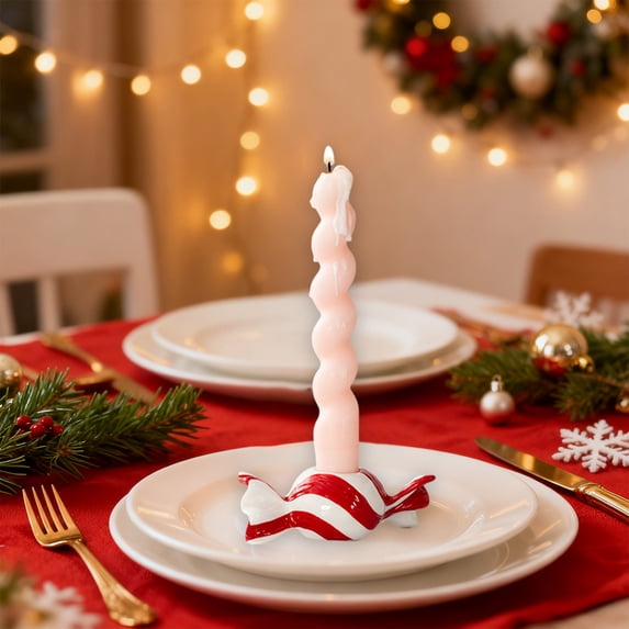 Christmas Decorative Candles Base, Candle Stand Holder for Holiday ...