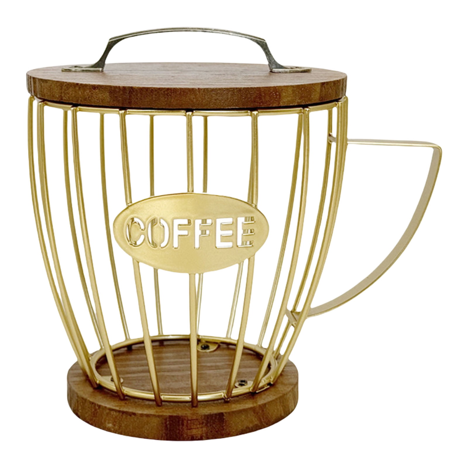 Base Coffee Storage Rack Metal Wire Coffee Pods Dispenser Coffee ...