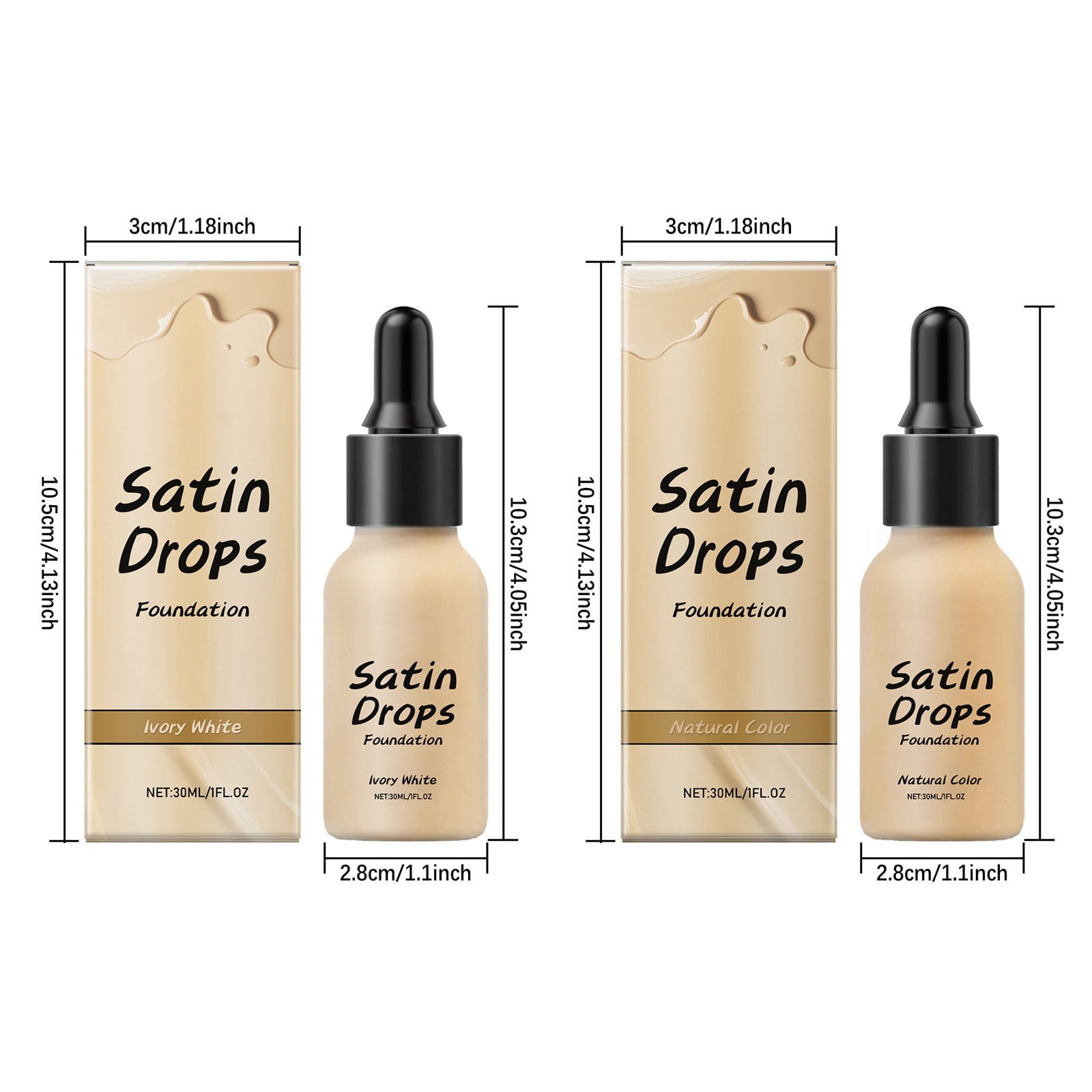 Base De Maquillaje Satin Drops Foundation Satin Drops Satin Drops ...