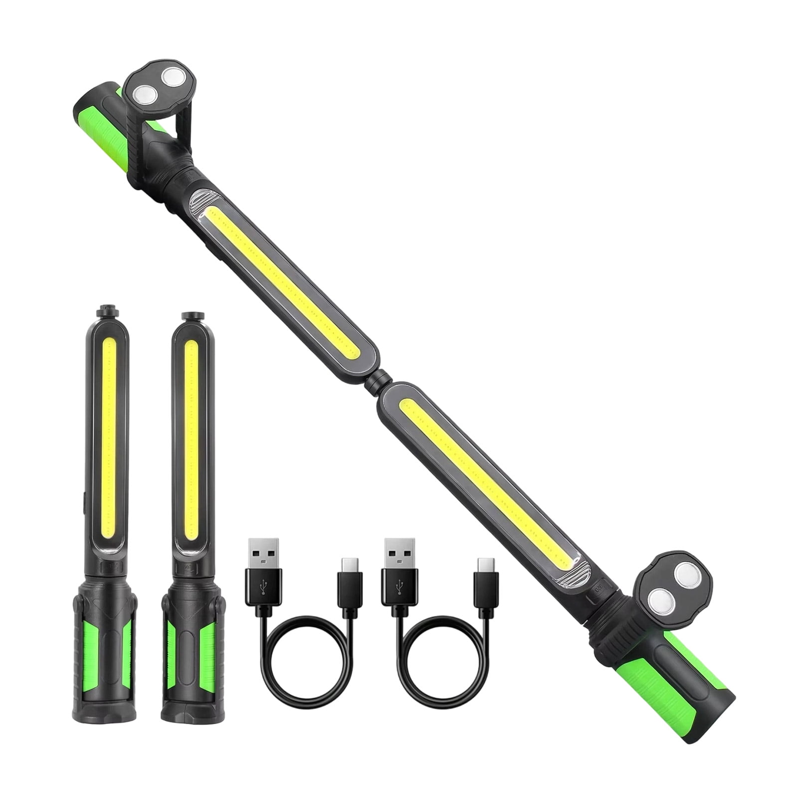 Base LED Work Light, 2400LM Brightness with 4400mAh Rechargeable 3 ...