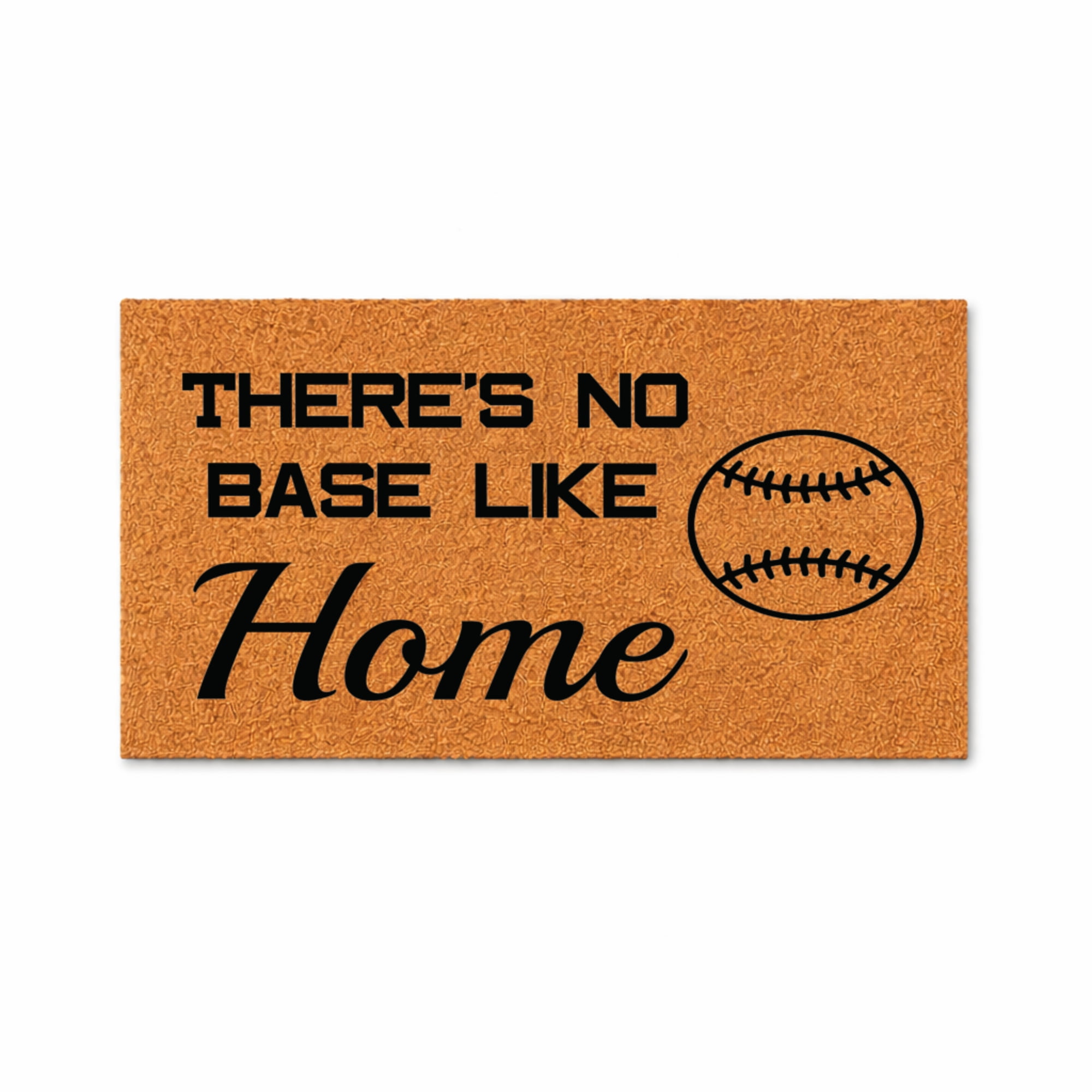 There’s No Base Like Home, Baseball Doormat, Welcome Door Mat for ...