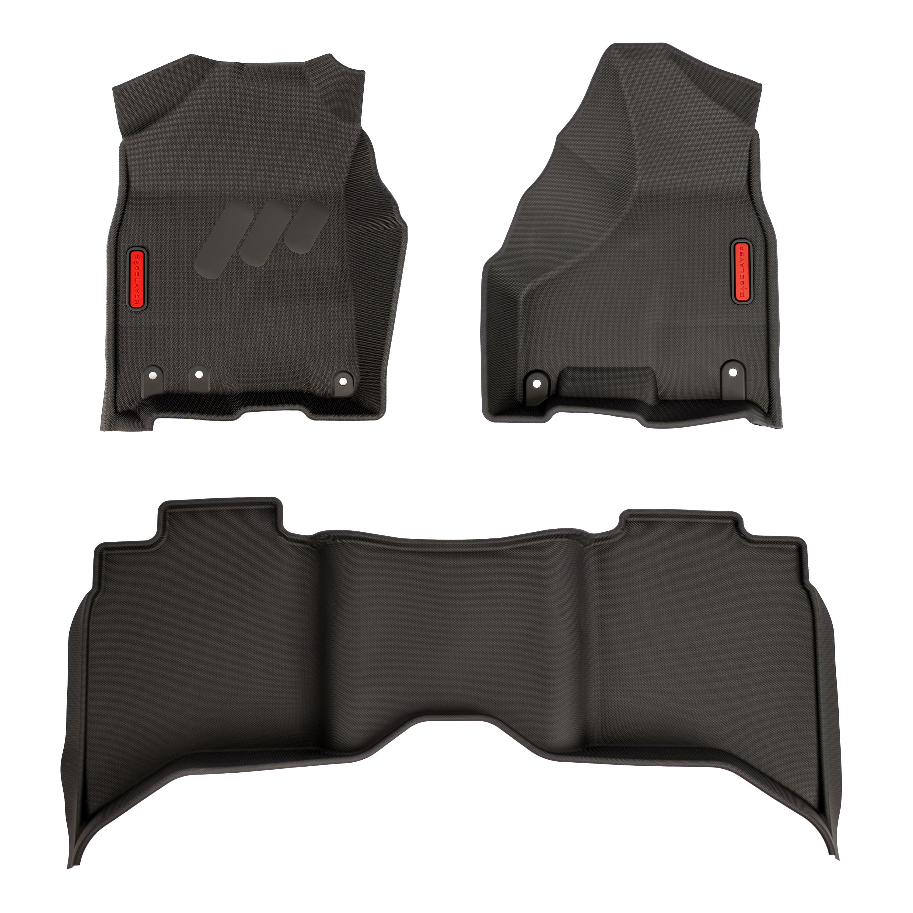 BaseLayer Floor Mats for RAM 1500 Crew Cab (2009-2024) (19-24 Classic ...
