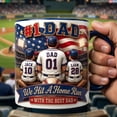 Baseball #1 Dad Coffee Accent Mug - Personalized Gifts For Dad ...