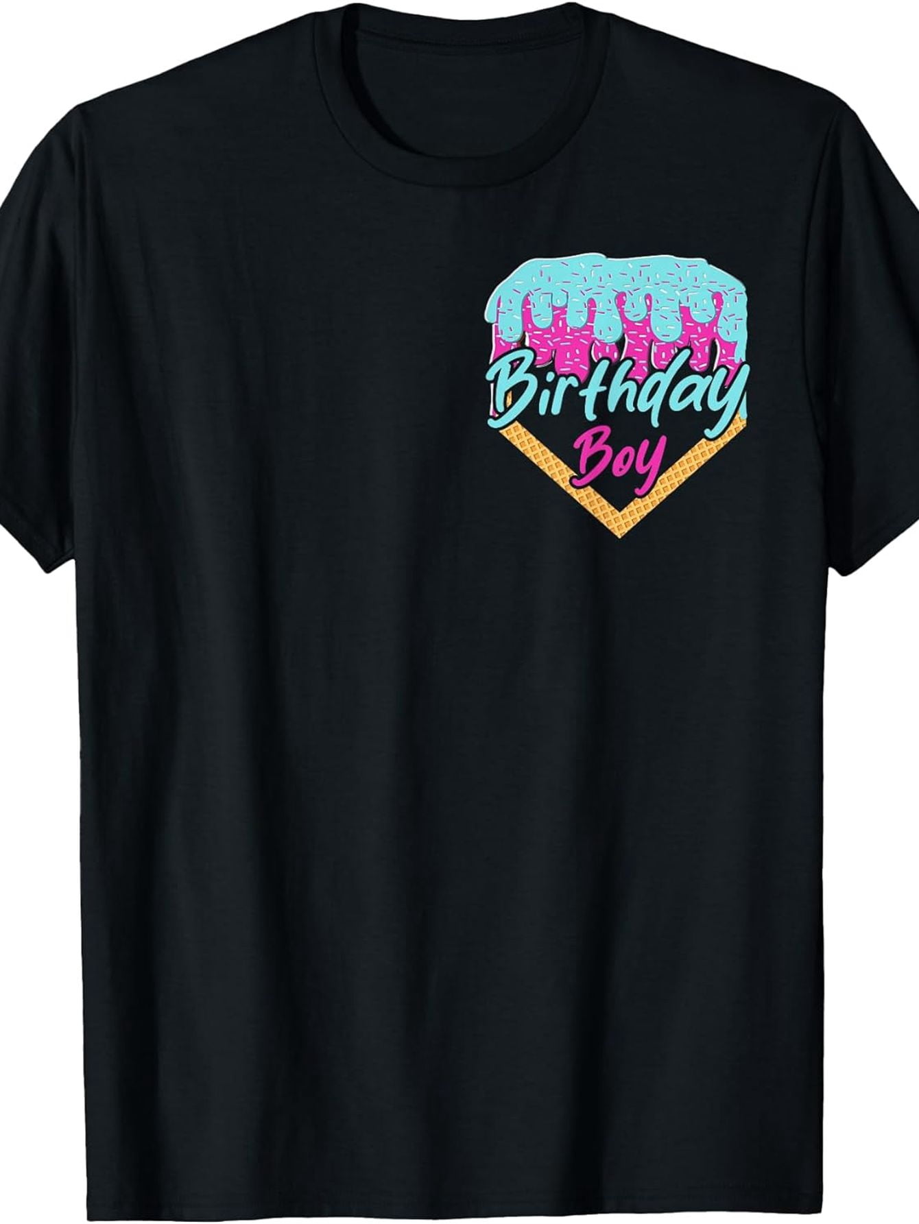 Baseball 10 Year Old Ice Cream Drip 10Th Birthday 10Th T-Shirt ...