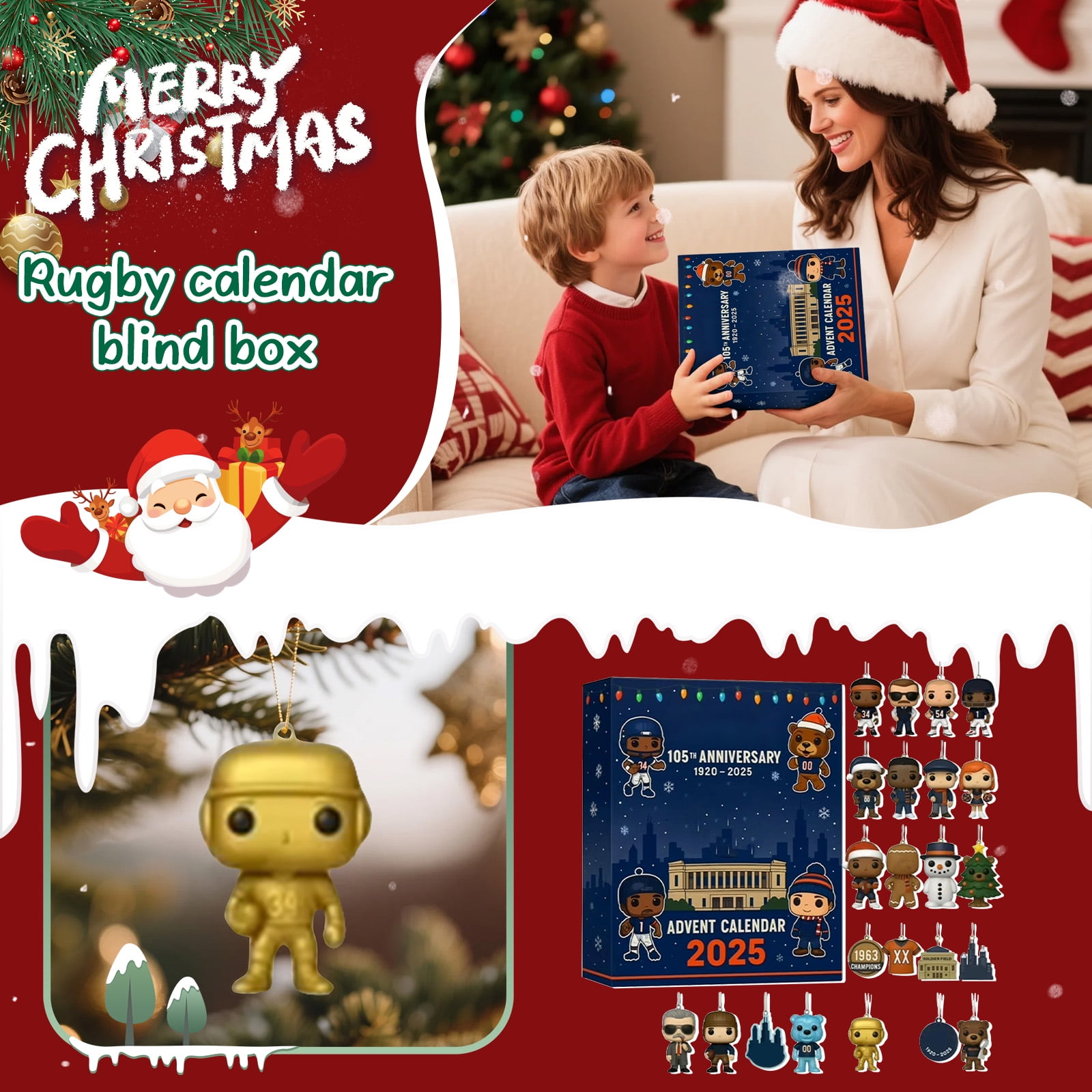 Baseball 105nd Anniversary Advent Calendar 2025 Team Mascots Countdown ...