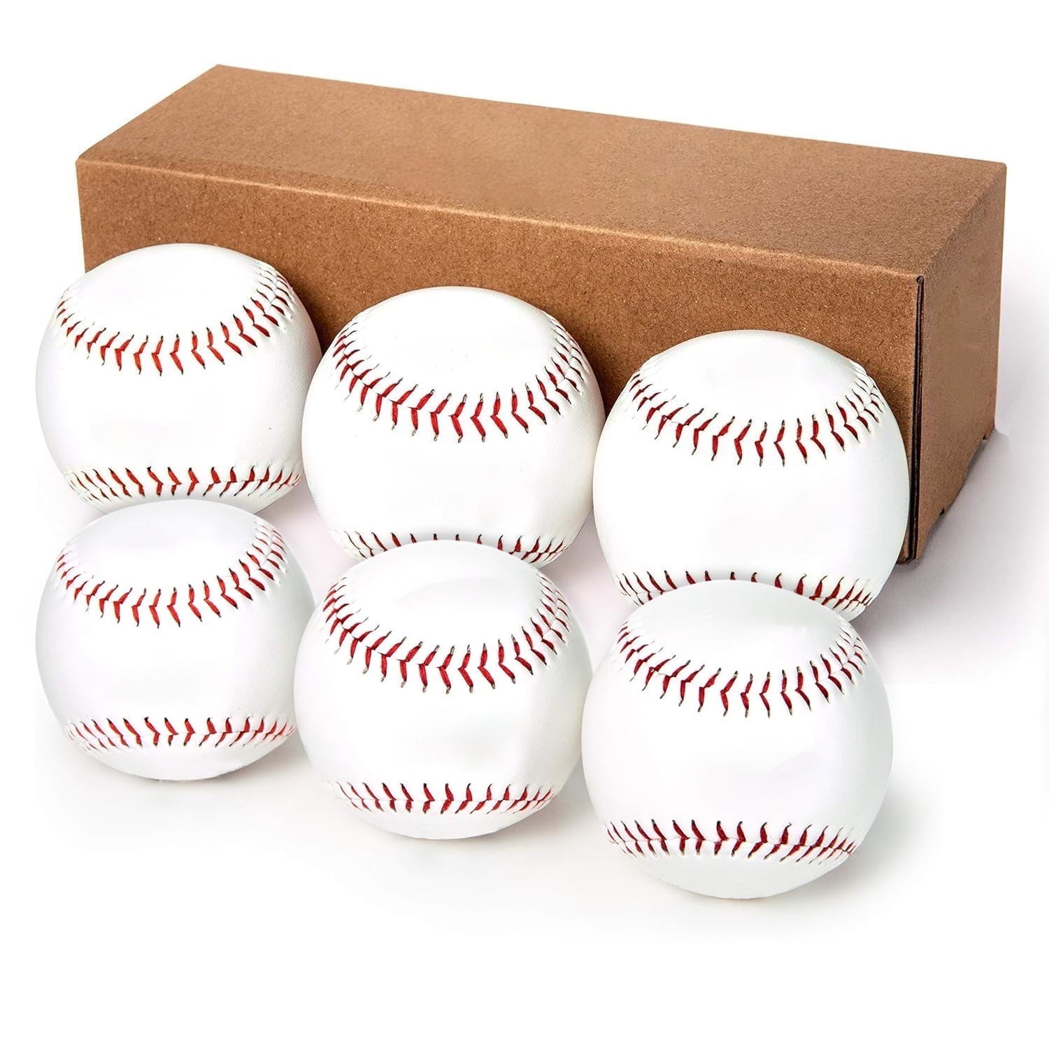 Xueyu Official League Practice Baseballs, Youth Size, 6 Pack, Synthetic ...