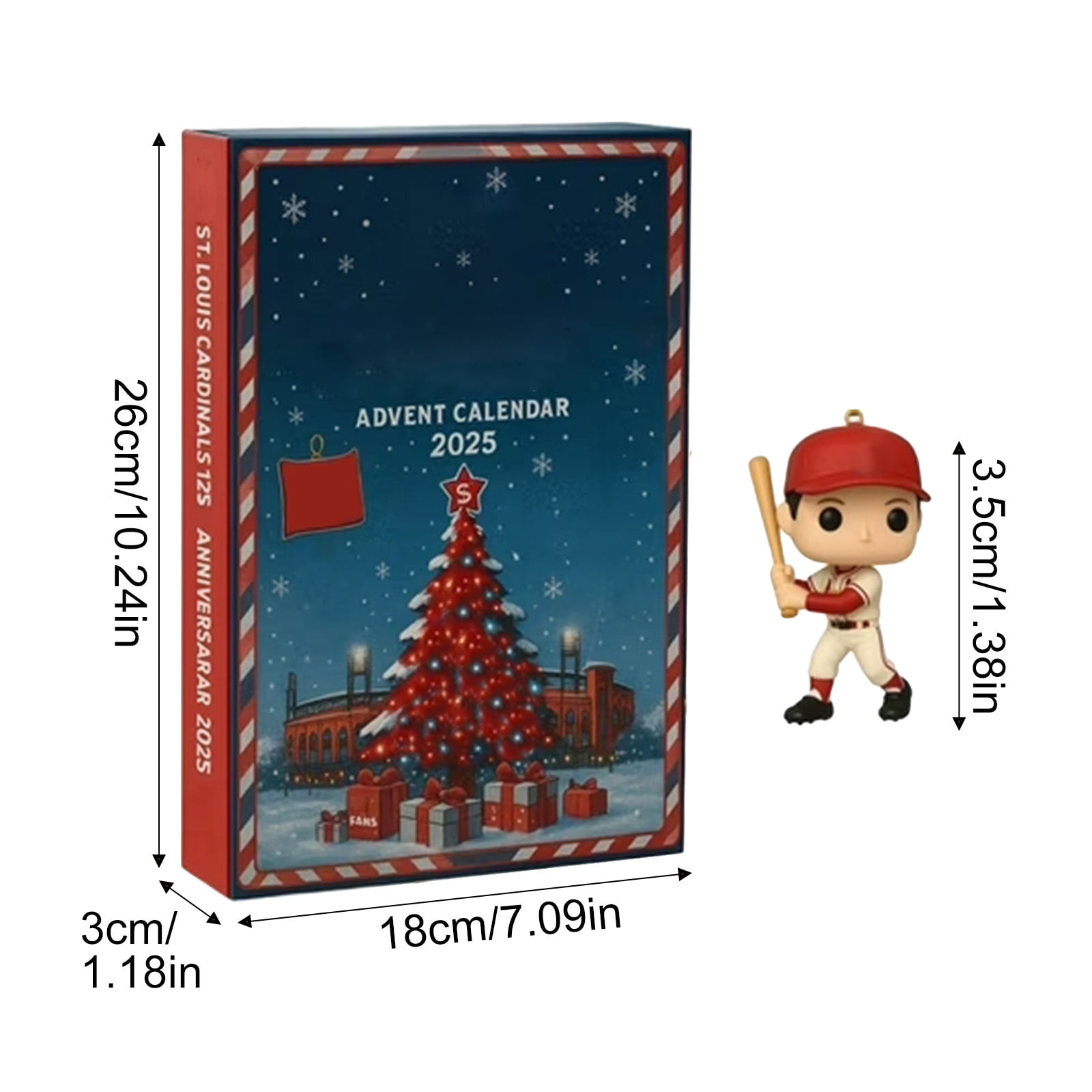 Baseball 125th Anniversary Advent Calendar 2025 2025 Baseball Holiday ...