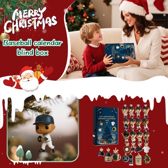 Baseball 125th Anniversary Advent Calendar Blind Box 24 Days Advent ...