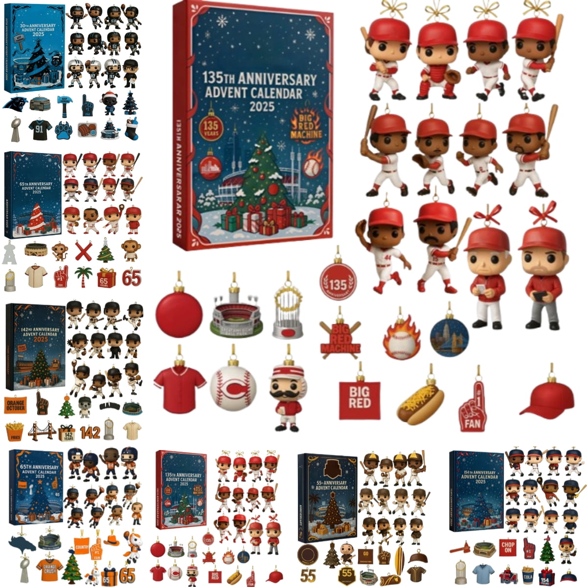 Baseball 135nd Anniversary Advent Calendar 2025 - 24-Day Holiday ...