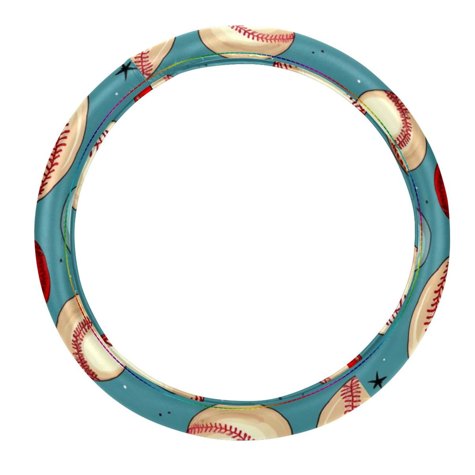 Baseball 14.5 Inch Printing PVC Leather Auto Accessories Car Wheel ...