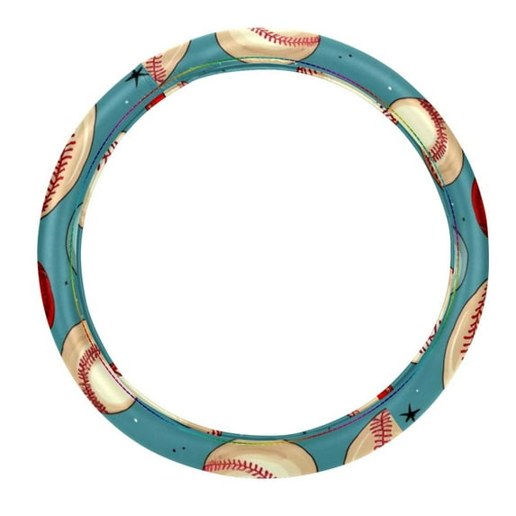 Baseball 14.5 Inch Printing PVC Leather Auto Accessories Car Wheel ...