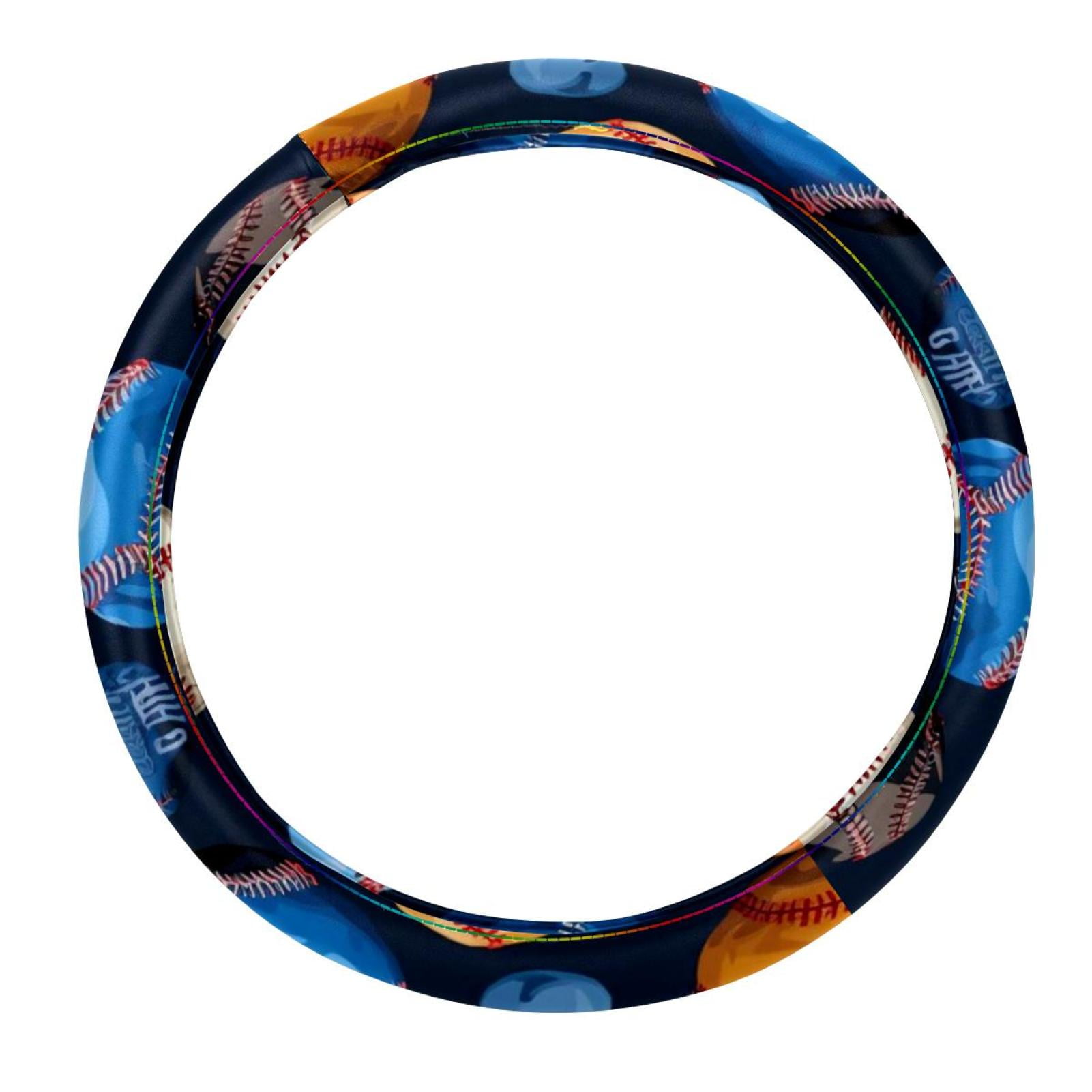 Baseball 14.5 Inch Printing PVC Leather Car Wheel Cover Auto ...