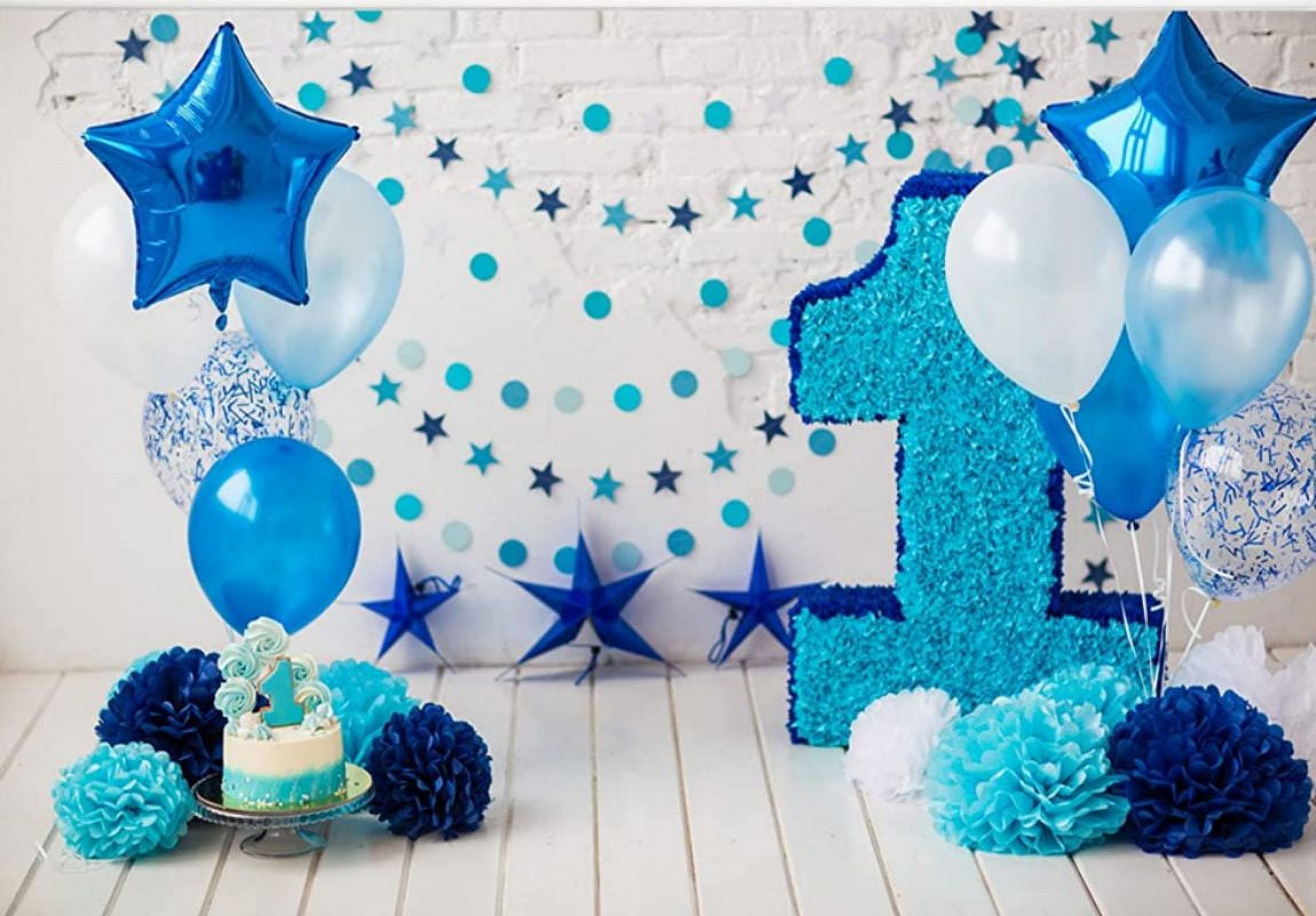Baseball 1st Birthday Backdrop Boy Our Little Rookie is Hitting Banner ...