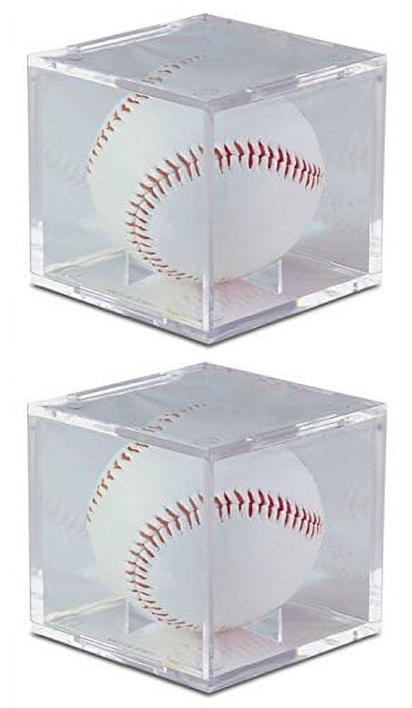 Baseball 2 Pack UV Protected Square Ball Holder Display Case by BCW ...