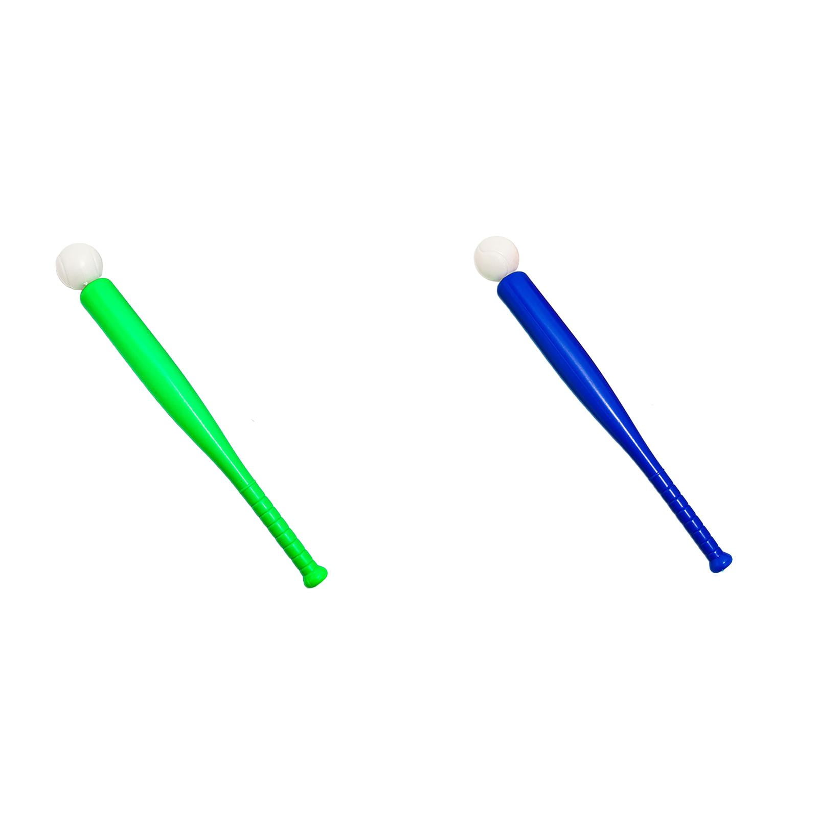 Baseball 2 Sets Kids Baseball Bat and Ball Set Plastic Baseball Bat ...