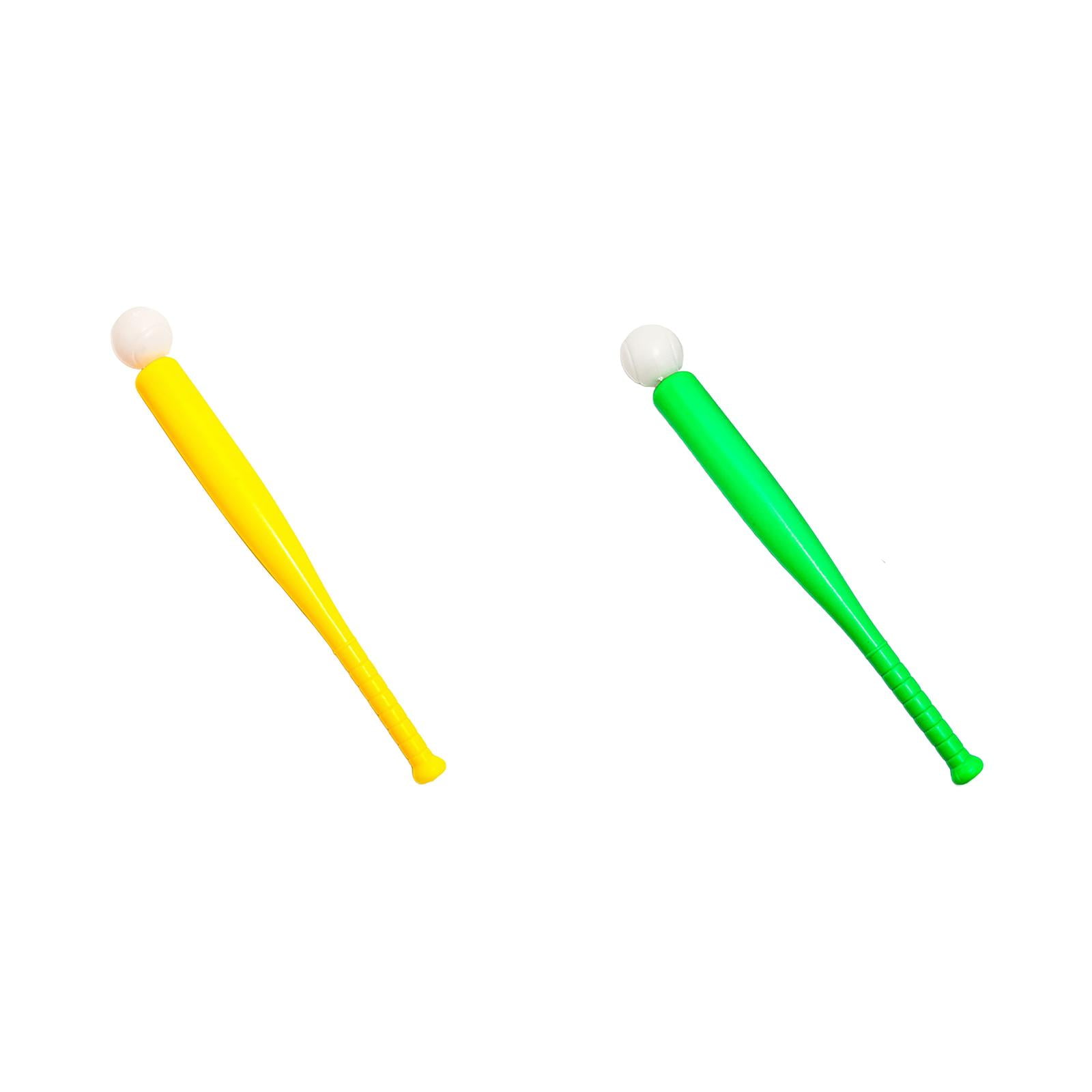 Baseball 2 Sets Kids Baseball Bat and Ball Set Plastic Baseball Bat ...